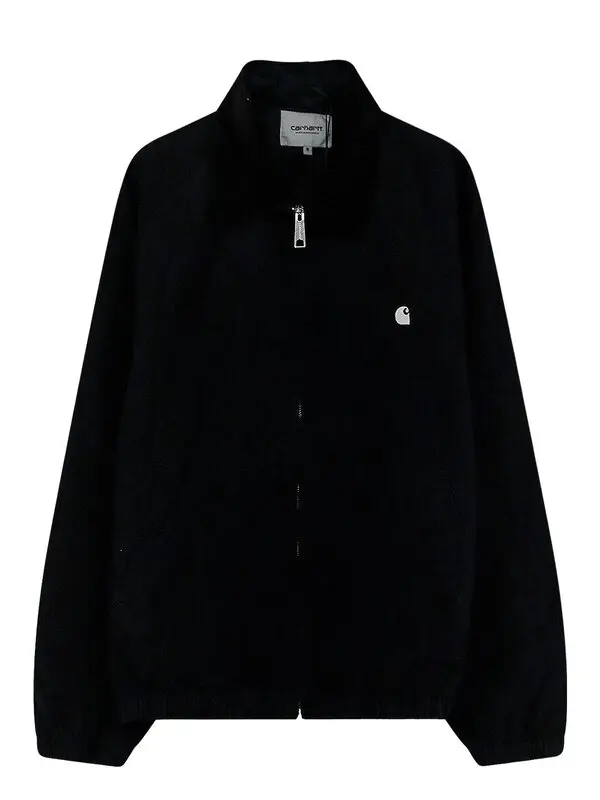 Carhartt Work In Progress Madison Ripstop Cotton Jacket With Embroidered Logo On The Front - Black