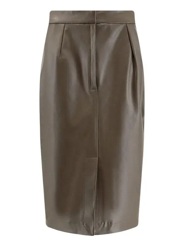 Stella McCartney Alter Mat Midi Skirt - Brown