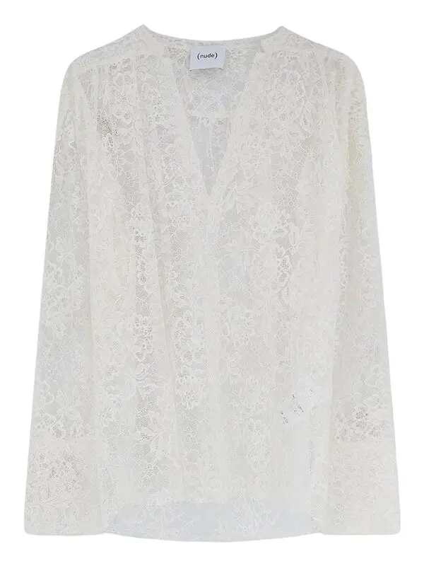 NUDE Lace Shirt - White