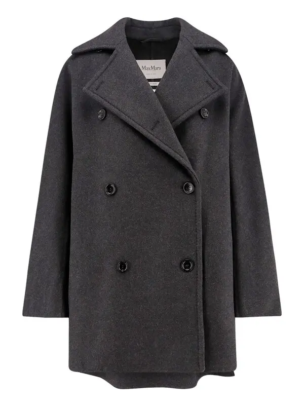 Max Mara Asturie1234 Oversize Virgin Wool And Cashmere Coat - Grey