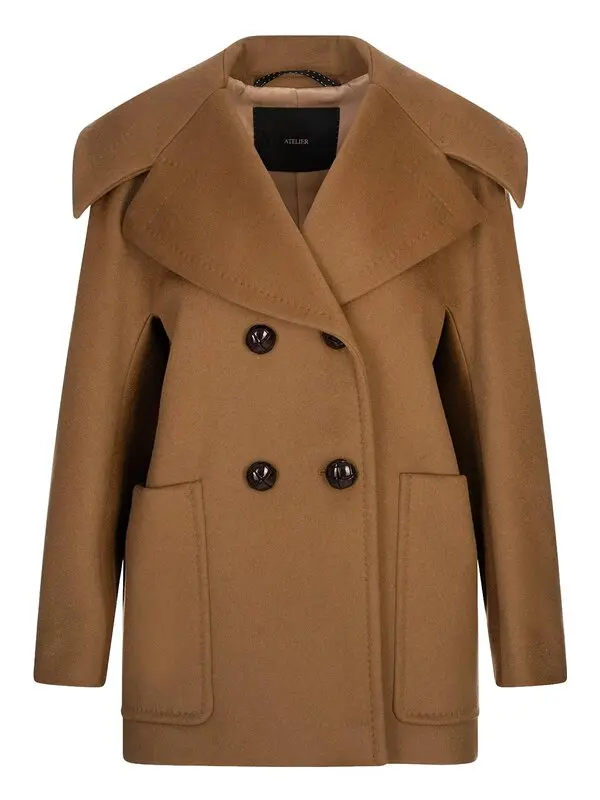 Max Mara Mario Double Breasted Cashmere Coat - Brown