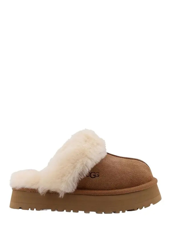 UGG Disquette Suede Slip-on Slipper - Brown