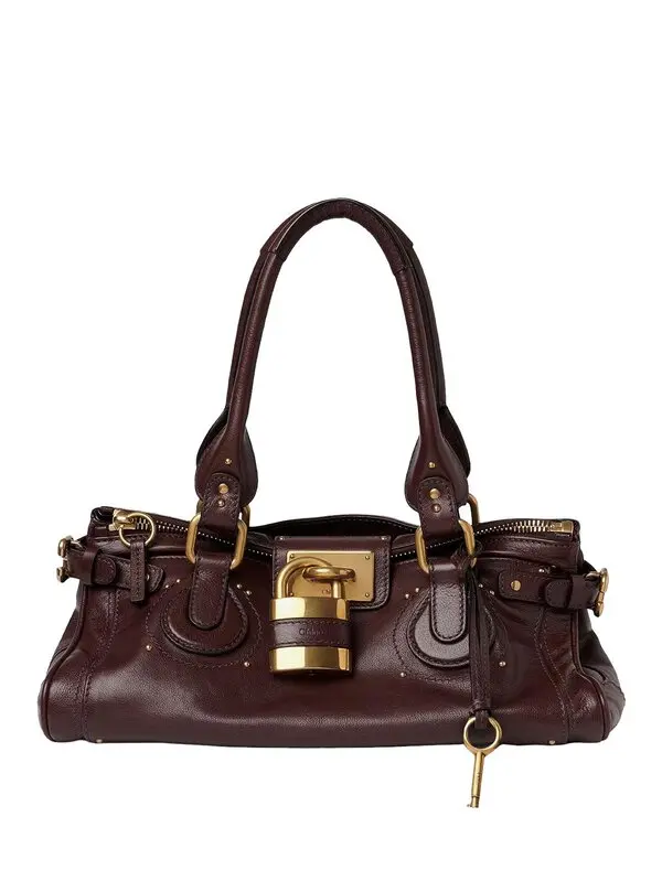 Chloé Paddington Leather Shoulder Bag - Brown