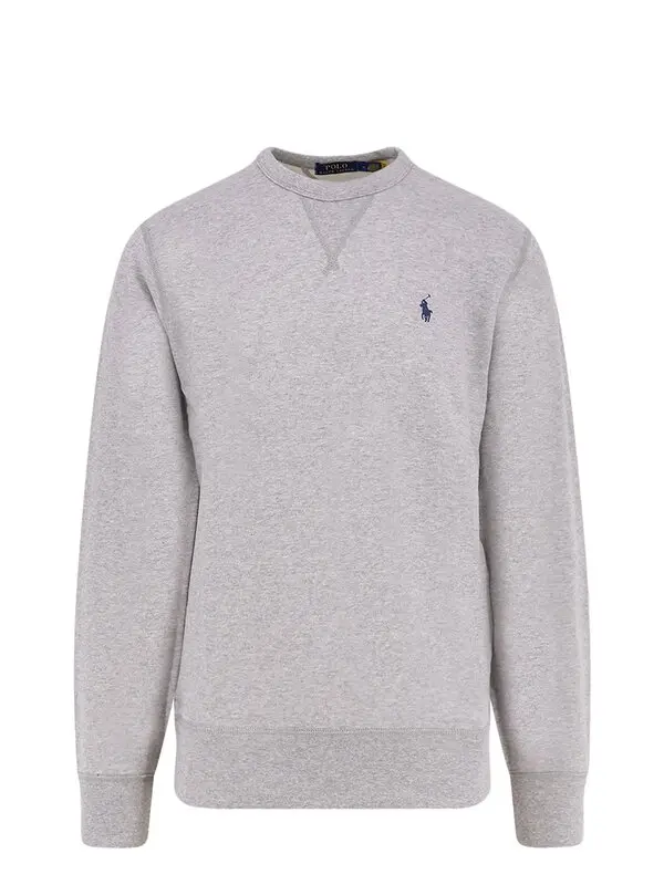Polo Ralph Lauren Cotton Blend Sweatshirt With Logo - Grey