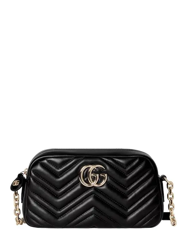 Gucci Gg Marmont Leather Camera Bag - Black