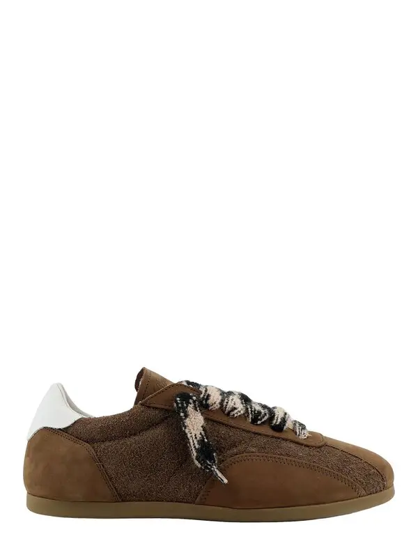 REPRESENT Suede And Nubuck Lace-up Sneakers - Brown