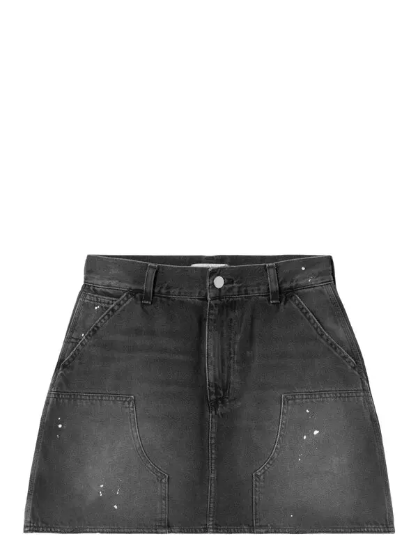 Carhartt Work In Progress W'maeve Double Knee Denim Skirt - Black