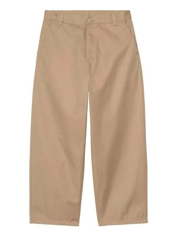 Carhartt Work In Progress Cotton Wide Leg Trousers - Beige