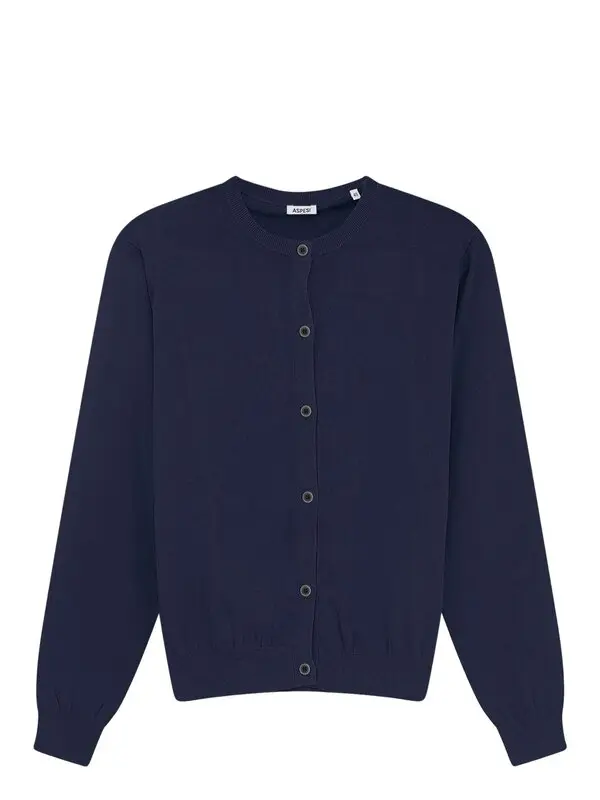 Aspesi Cotton Cardigan - Blue