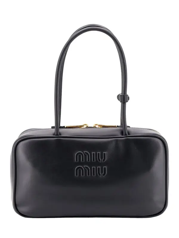 Miu Miu Beau Leather Handbag - Black