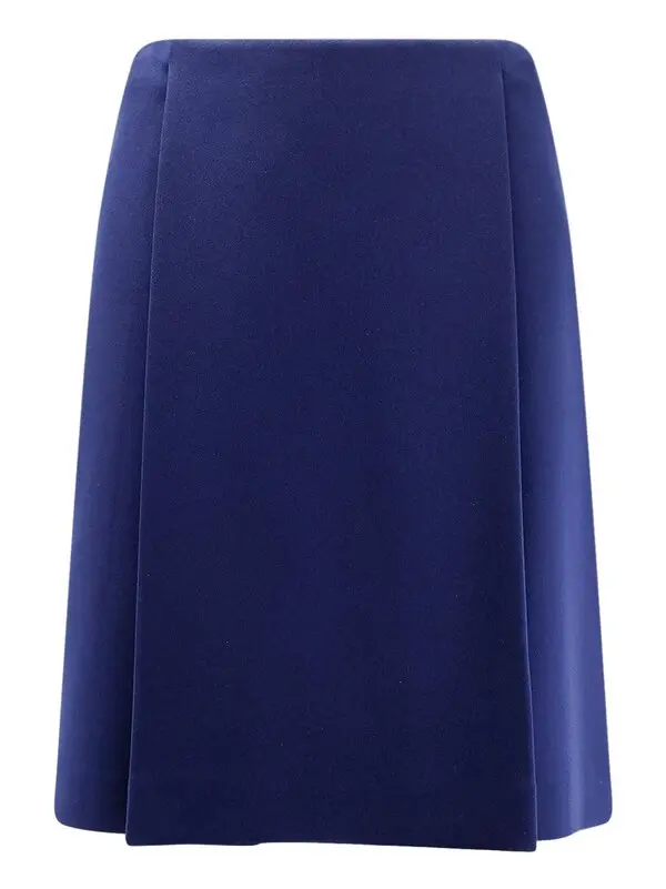 Miu Miu Skirt With Pleats - Blue