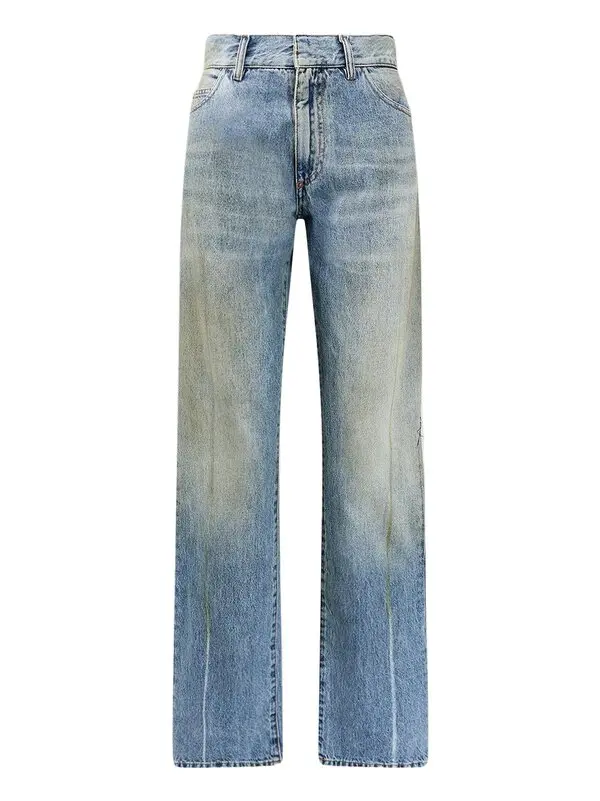 MAISON MARGIELA Jeans With Numeric Signature Tag - Blue