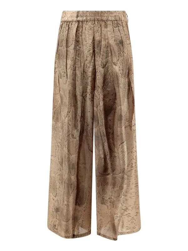MES DEMOISELLES Silk Trousers - Brown