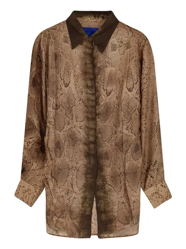 MES DEMOISELLES Silk Shirt - Brown