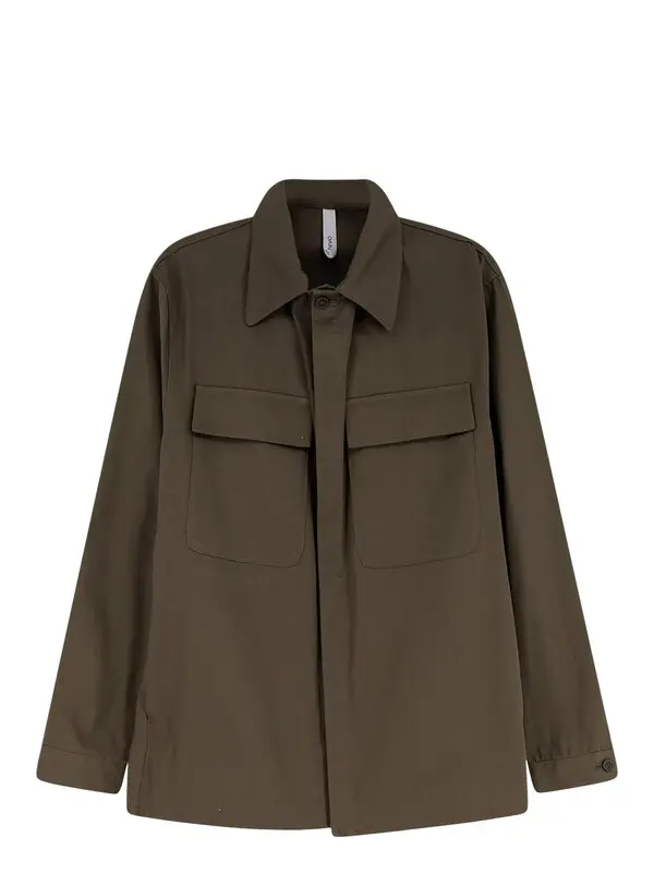 HEVO Specchiolla Cotton Shirt - Green