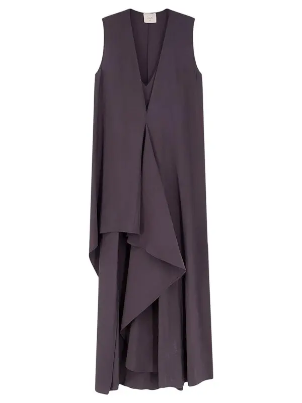 ALYSI Peach Touch Long Dress - Grey