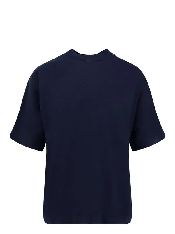 HEVO Ripalta T-shirt In Linen And Viscose Blend - Blue