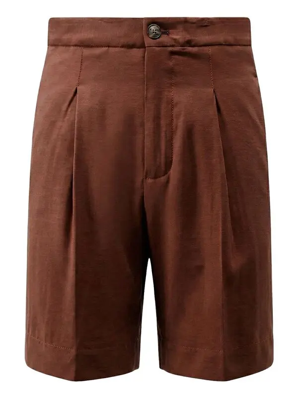 HEVO Modal Blend Bermuda Shorts - Brown