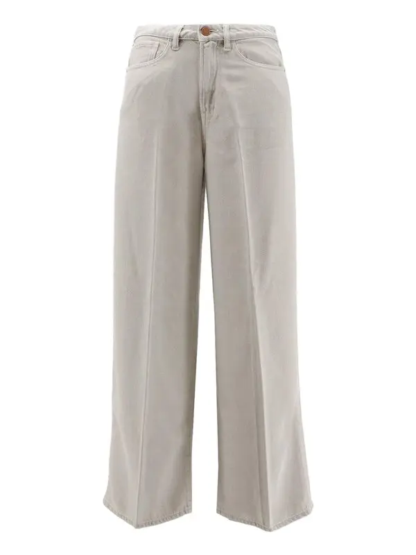 3x1 Flip Wide Leg Trousers - Grey