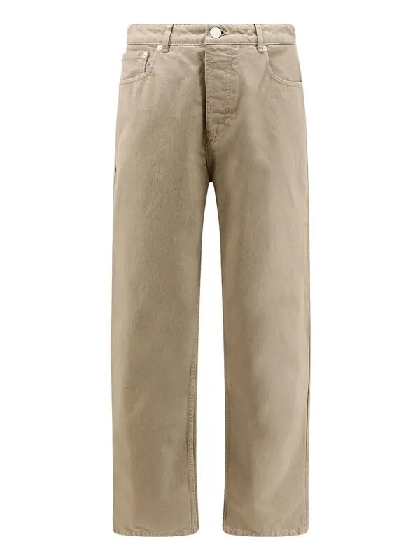 AMI Paris Cotton Trousers - Brown