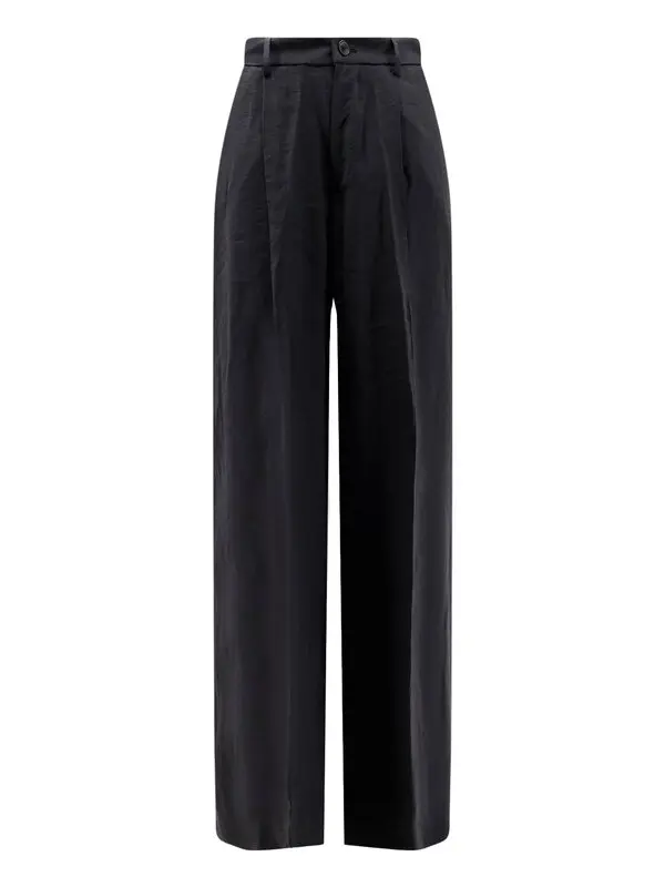 HEVO Torreveneri Modal Blend Trousers - Black