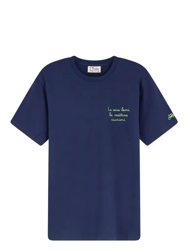 MC2 SAINT BARTH Cotton T-shirt - Blue
