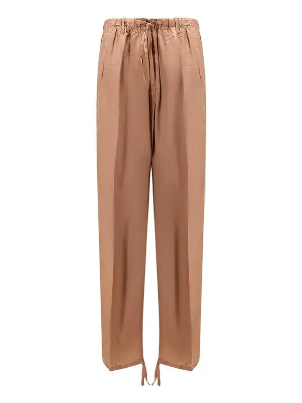 Dries Van Noten Viscose Trousers - Brown
