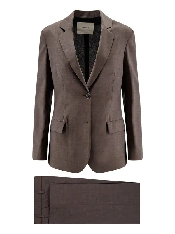 HEVO Frigole Virgin Sheep's Wool Suit - Brown