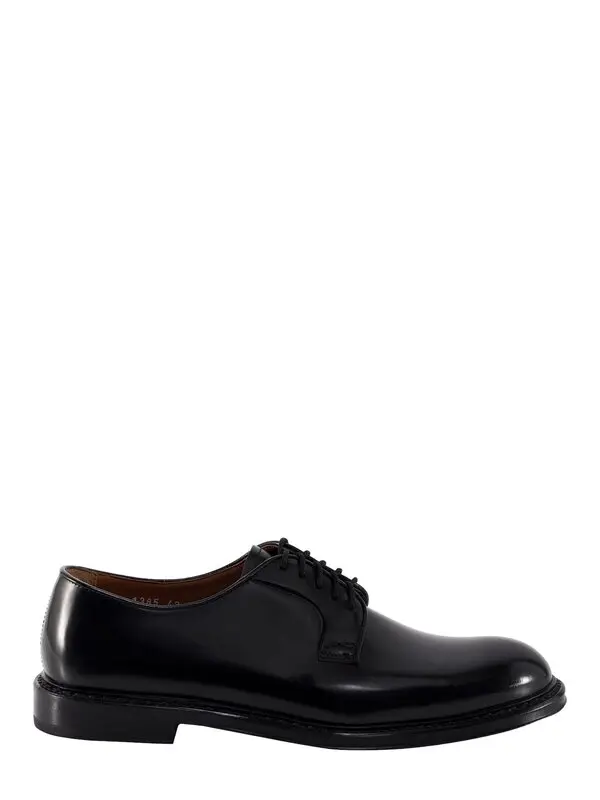 DOUCAL'S Leather Lace-up Shoes - Black