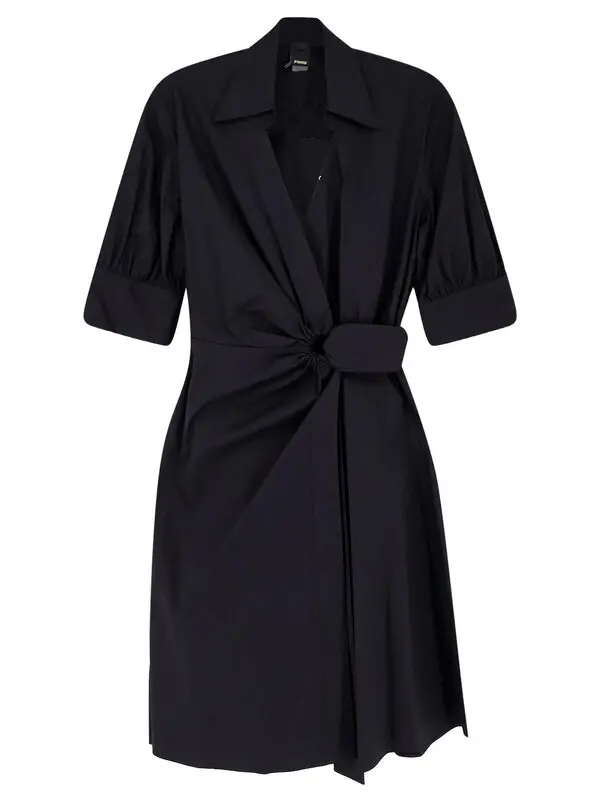 Pinko Aline Stretch Cotton Dress - Black