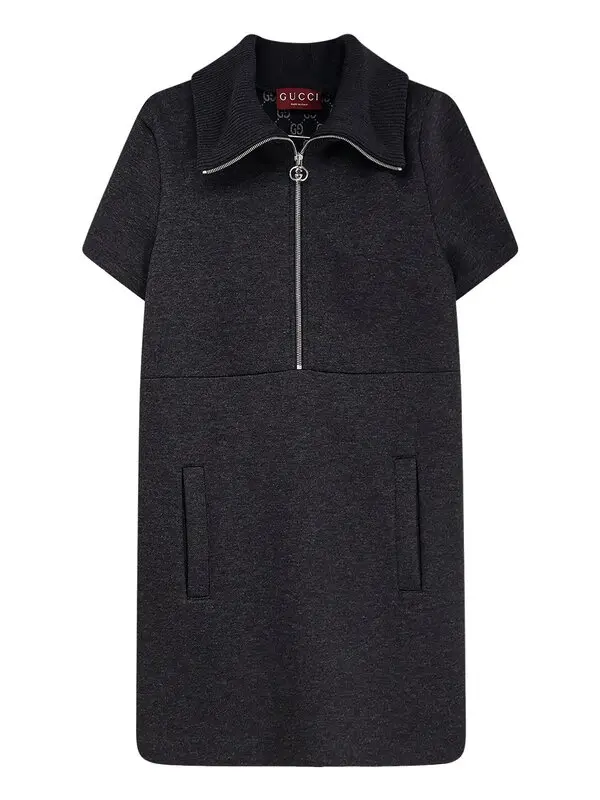 Gucci Double Jersey Dress - Grey
