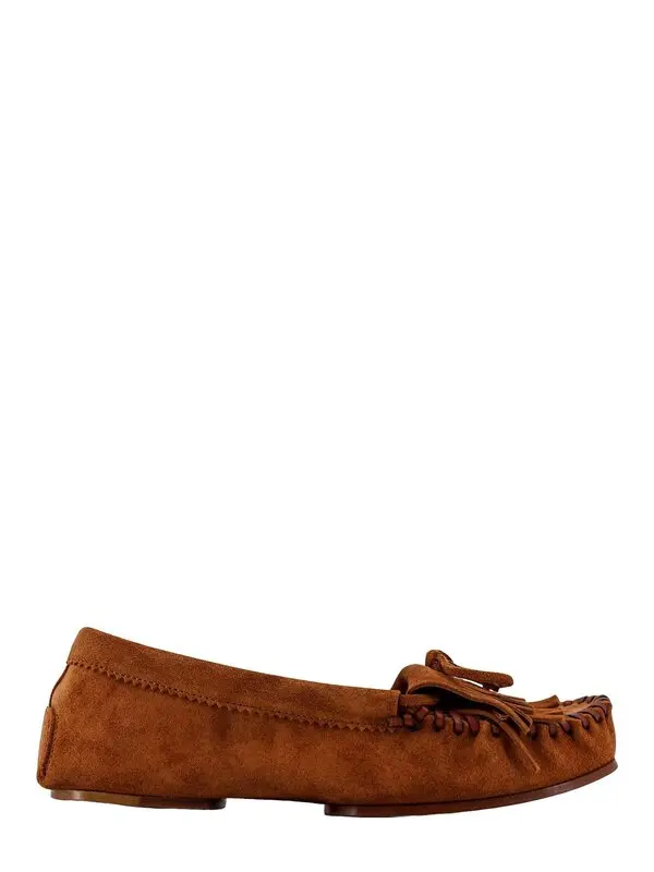 Paris Texas Suede Loafers - Brown