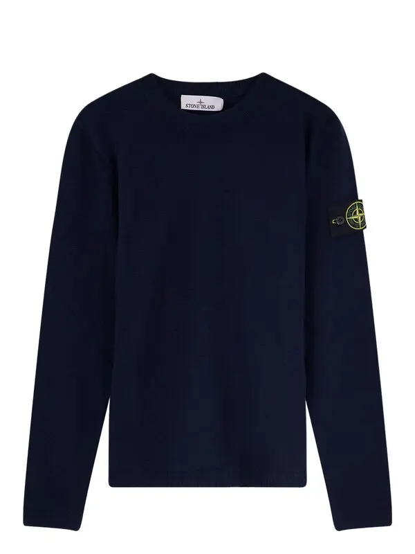 Stone Island Organic Cotton Crew Neck Sweater - Blue