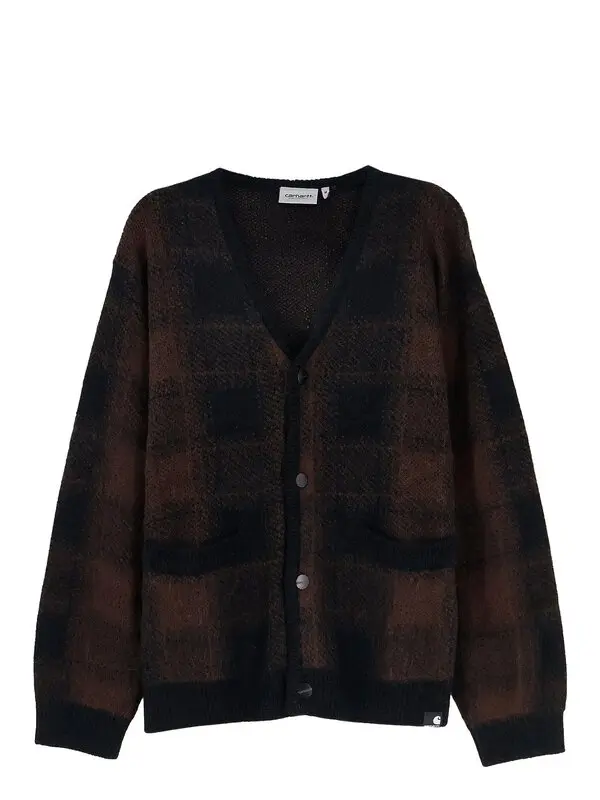 Carhartt Work In Progress Everson Alpaca Blend Cardigan - Black