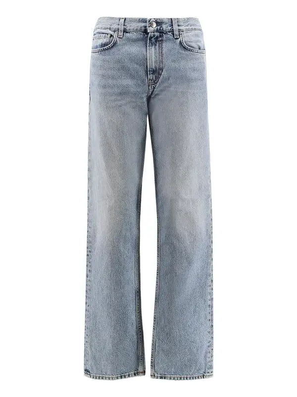 TOTEME Low Straight Organic Cotton Jeans - Blue