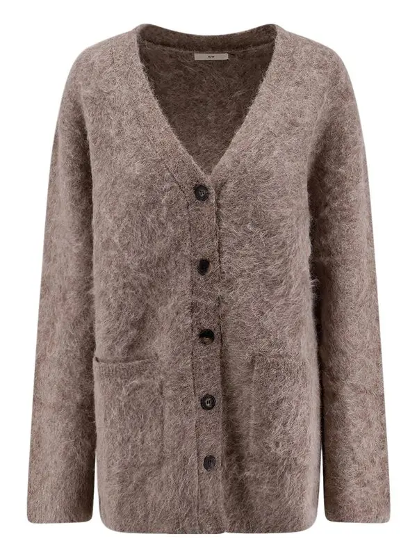 R2W Alpaca Blend Cardigan - Beige