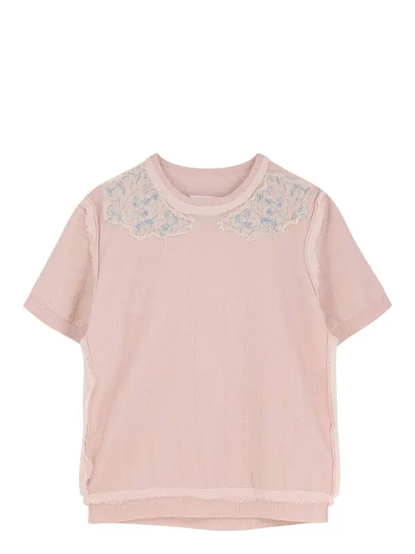 MAISON MARGIELA Virgin Wool Sweater - Pink