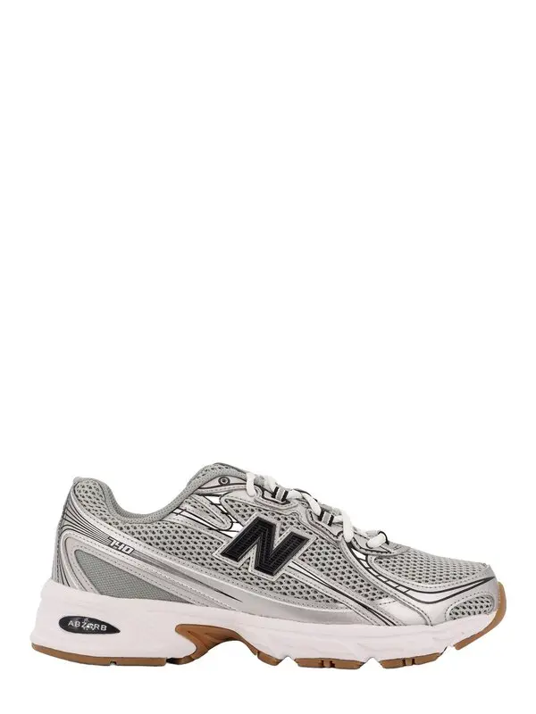NEW BALANCE 740 Mesh And Leather Insert Lace-up Sneakers - Grey