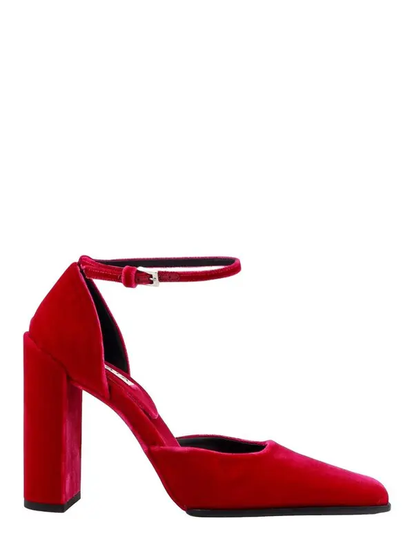 Alaïa D'orsay 90 Velvet Décollet - Pink