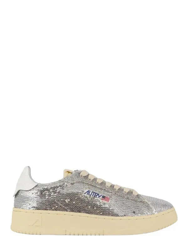 AUTRY Dallas Sequined Low-top Sneakers - Silver