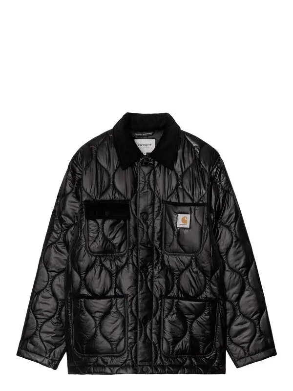 Carhartt Work In Progress Oscar Quilted Nylon Chore Jacket - Black