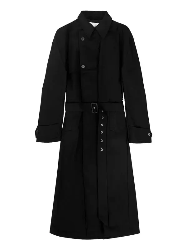 ENTIRE STUDIOS Classic Cotton Trench Coat - Black
