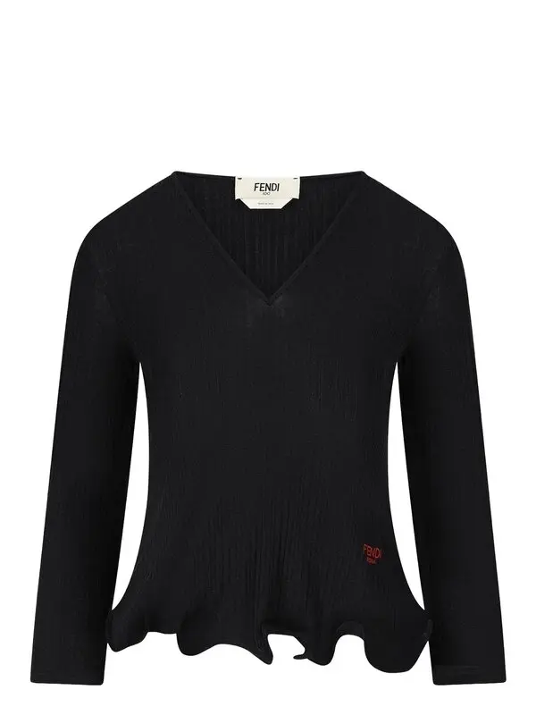 Fendi Wool Sweater - Black