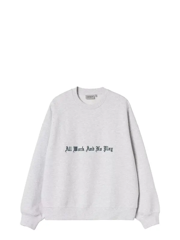 Carhartt Work In Progress No Play Cotton Blend Sweatshirt - Grey