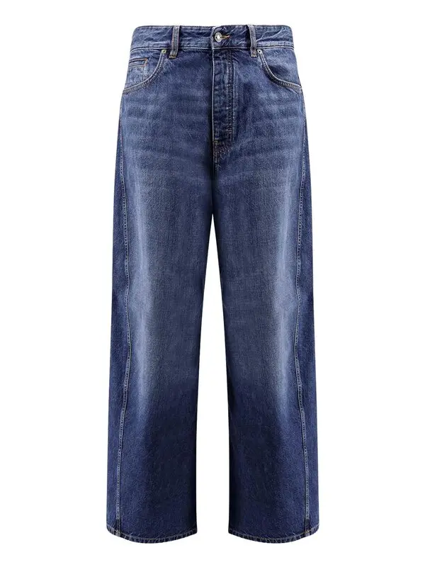 Givenchy Twisted Stone-washed Denim Jeans - Blue