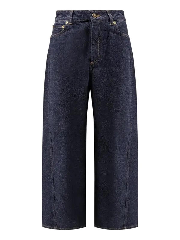 Givenchy Twisted Dark Wash Denim Jeans - Blue