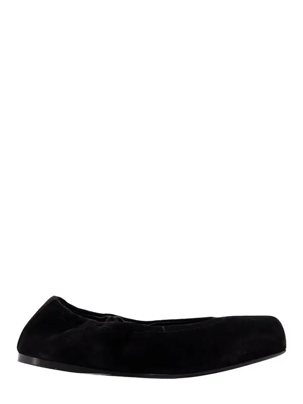Alaïa Suede Ballerina Flats - Black