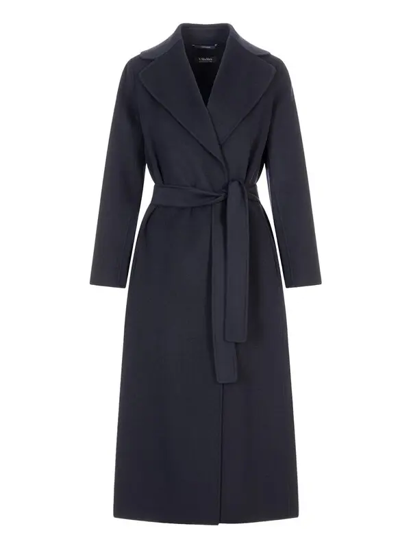 Max Mara Smmanna Virgin Wool Coat - Blue