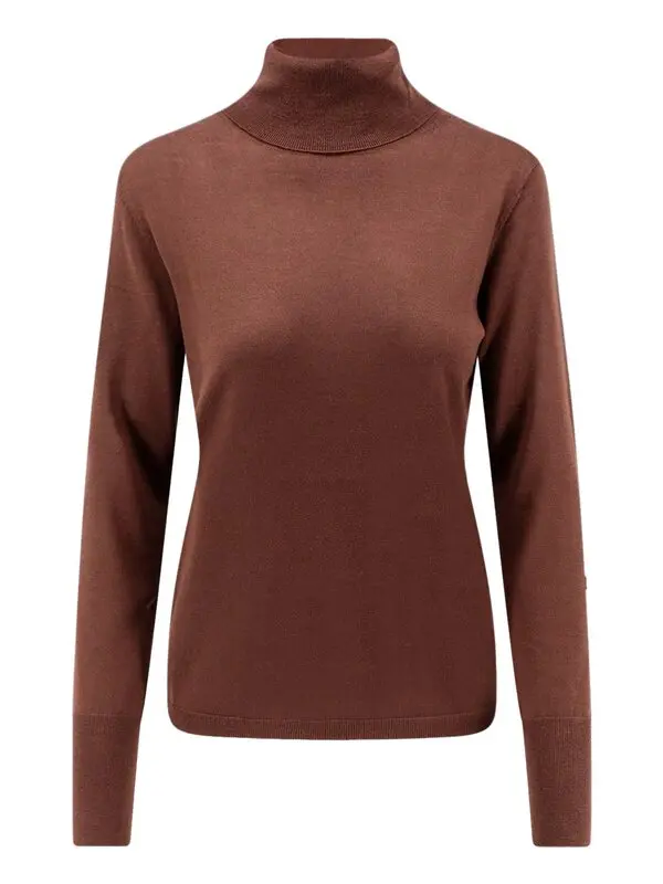 Aspesi Virgin Wool Turtleneck - Brown