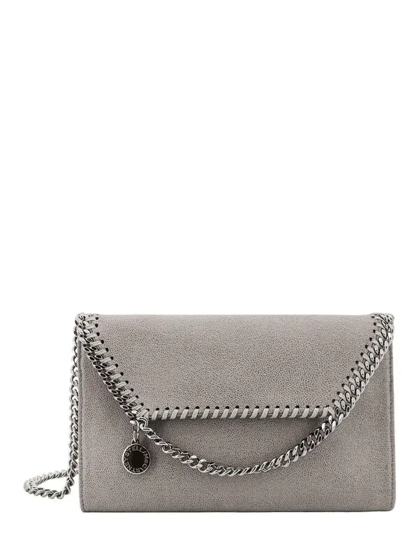 Stella McCartney Falabella Wallet Shaggy Deer Crossbody Bag - Grey